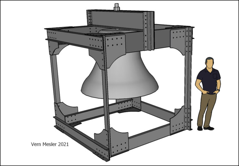 Riveted Unity Bell Frame - Historic Bridge Restoration