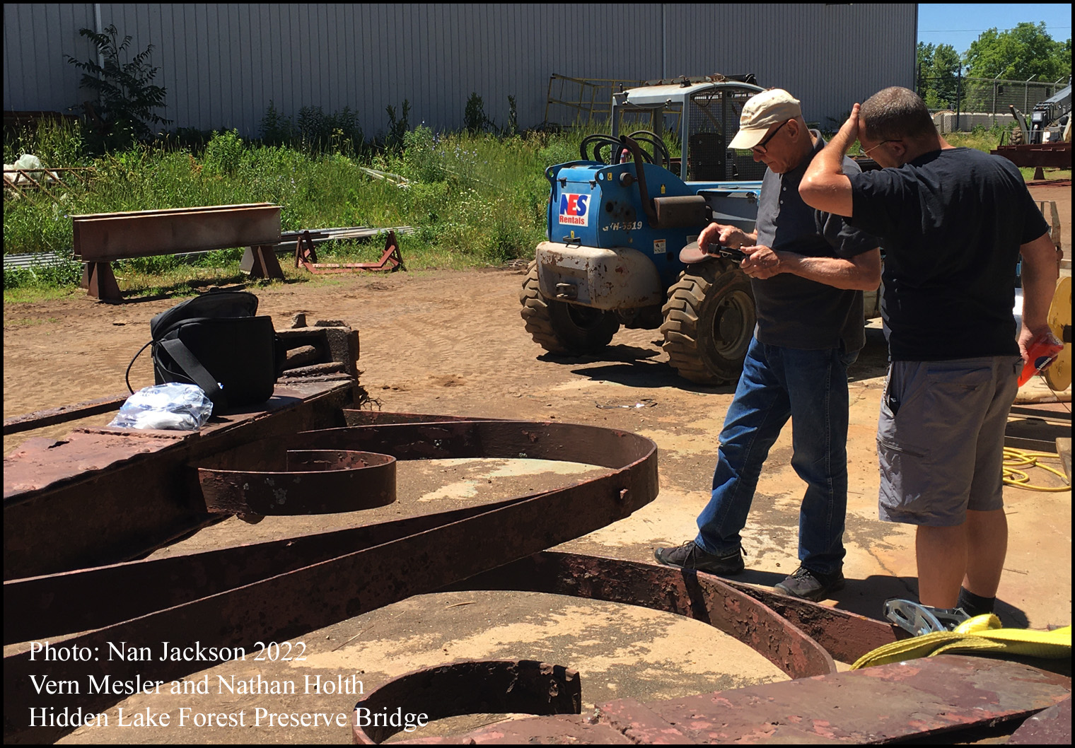 Hidden Lake Forest Preserve Bridge, Bach Steel - Historic Bridge ...