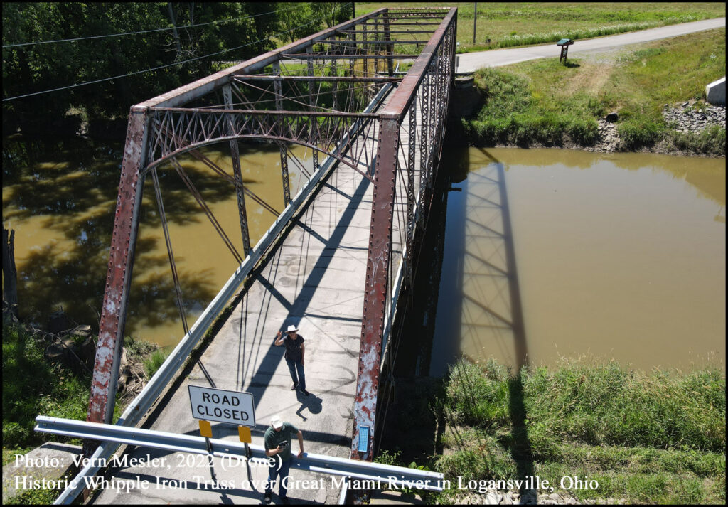 A day of drone photography of Whipple truss bridges - Historic Bridge ...