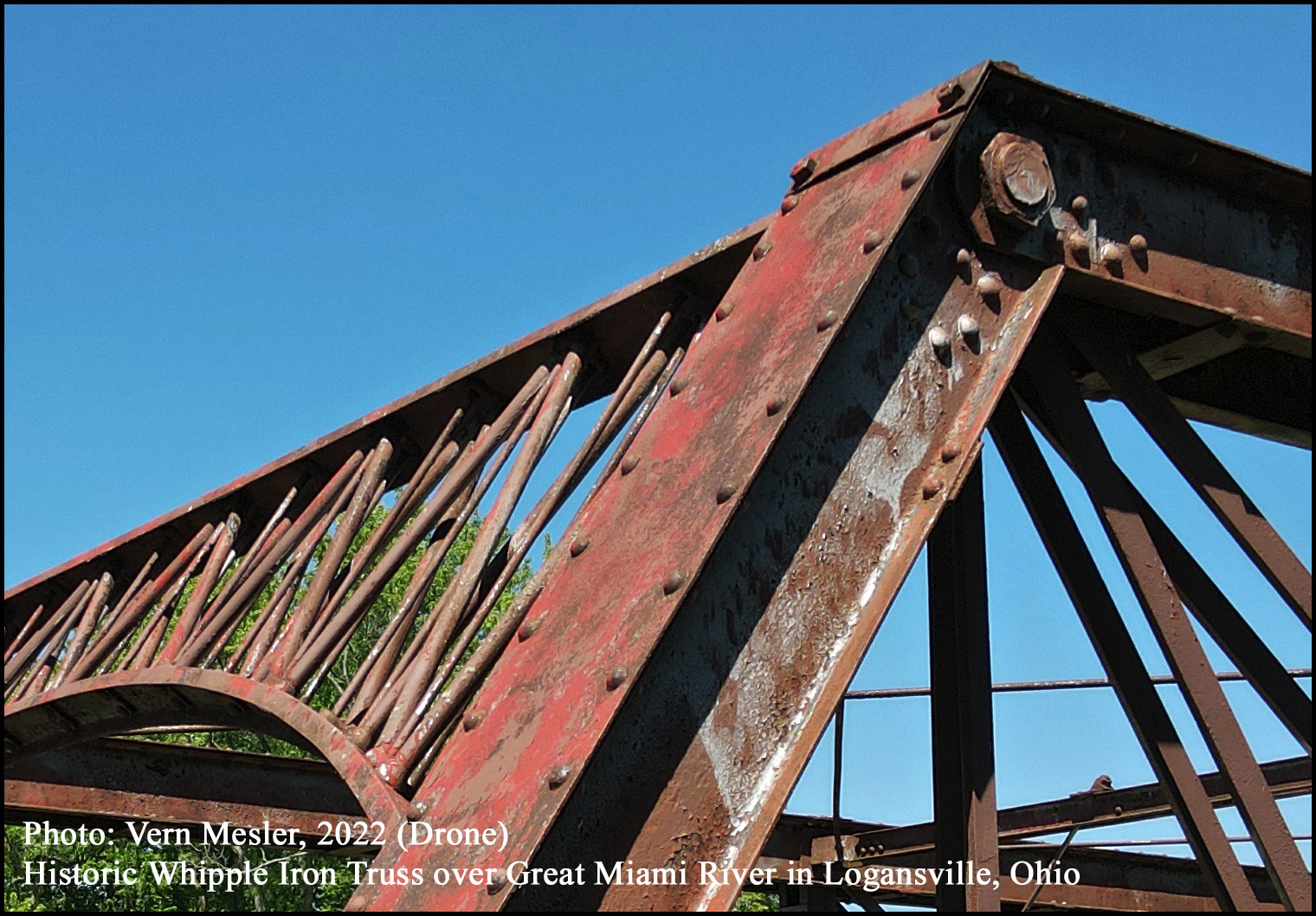 A day of drone photography of Whipple truss bridges - Historic Bridge ...