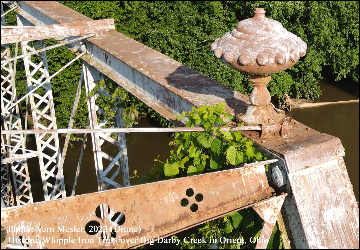 A day of drone photography of Whipple truss bridges - Historic Bridge ...